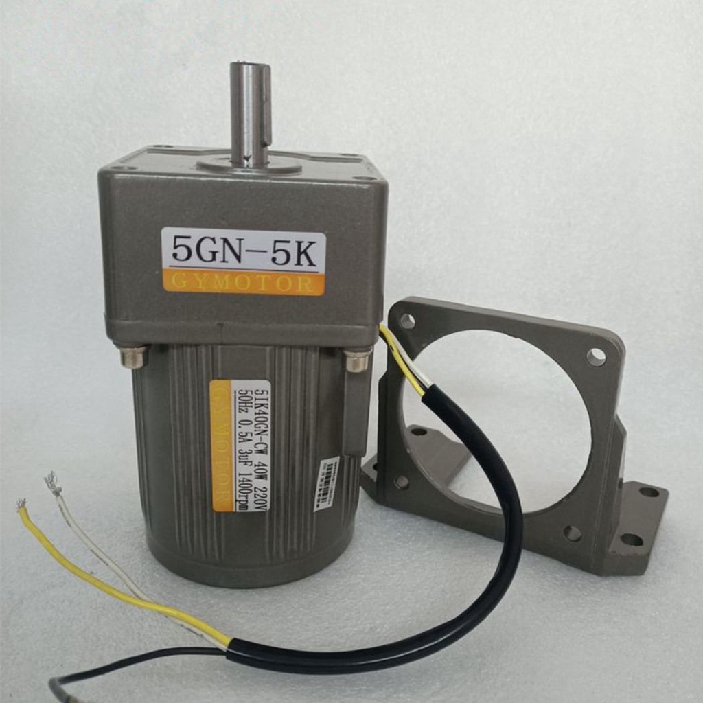 AC 220V 40W 45rpm - 675rpm Single Phase Gear Motor, Fixed / Constant ...