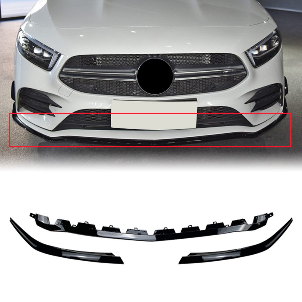 Car Front Bumper Lip Chin Spoiler Splitter Body Kit Trim For Mercedes ...