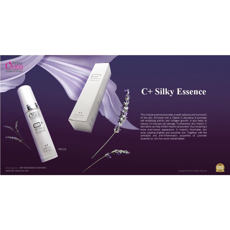 Prima oligo C+silky essence（30ml） | Shopee Malaysia