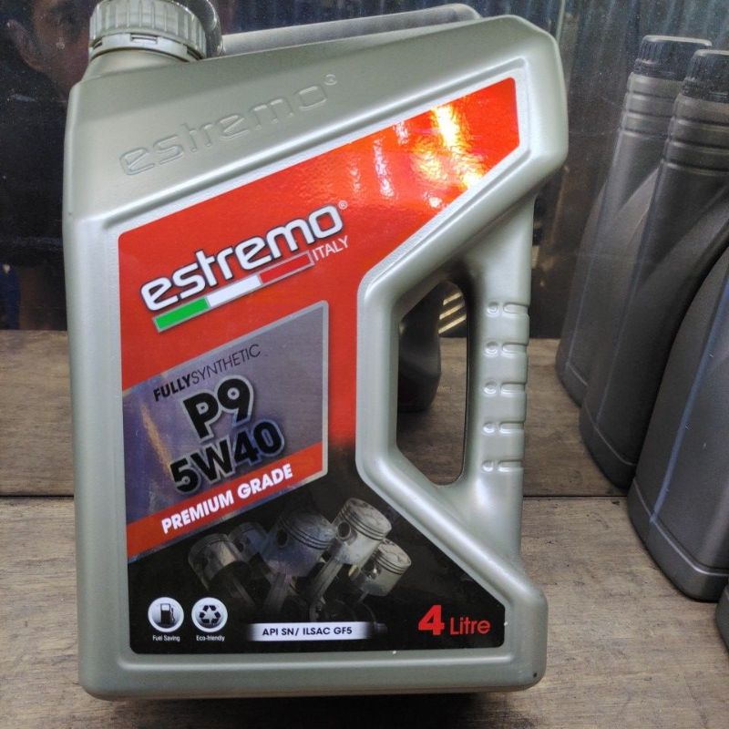 Estremo P9 5w40 Fully synthetic Engine oil 4L | Shopee Malaysia