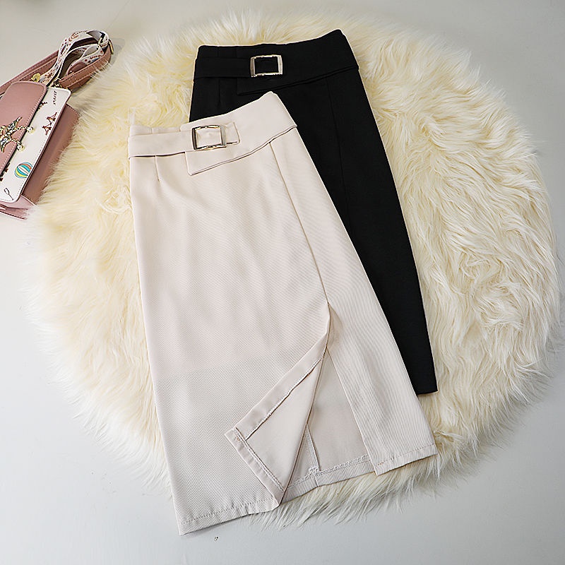 Suit Professional Skirt Women Summer High Waist Slimmer Look Mid-Length Hip-Covered Skirt Design ...