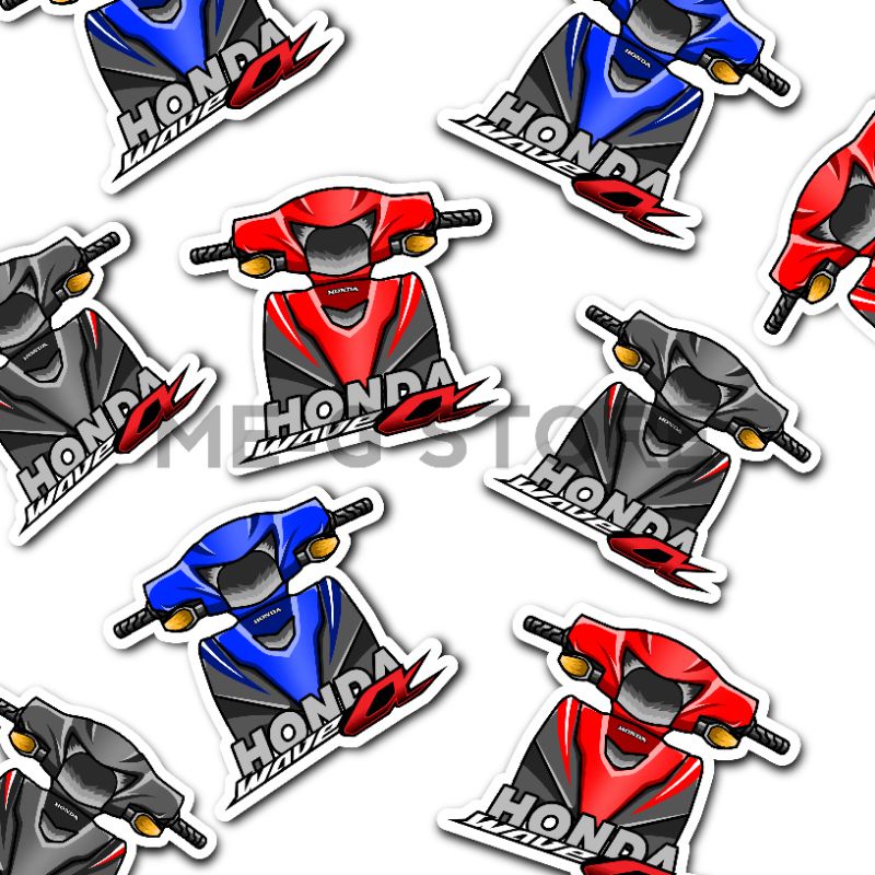 Sticker Motor Honda Wave Alpha (glossy) | Shopee Malaysia
