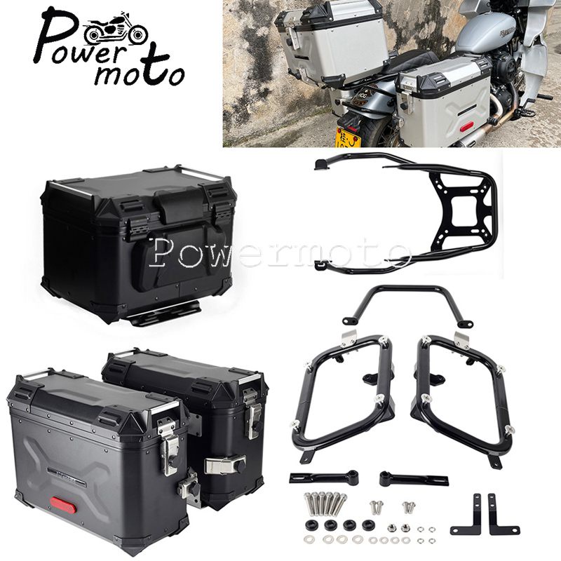 For Harley Street Bob Standard 18-23 Motorcycle Saddlebag Aluminum Left ...