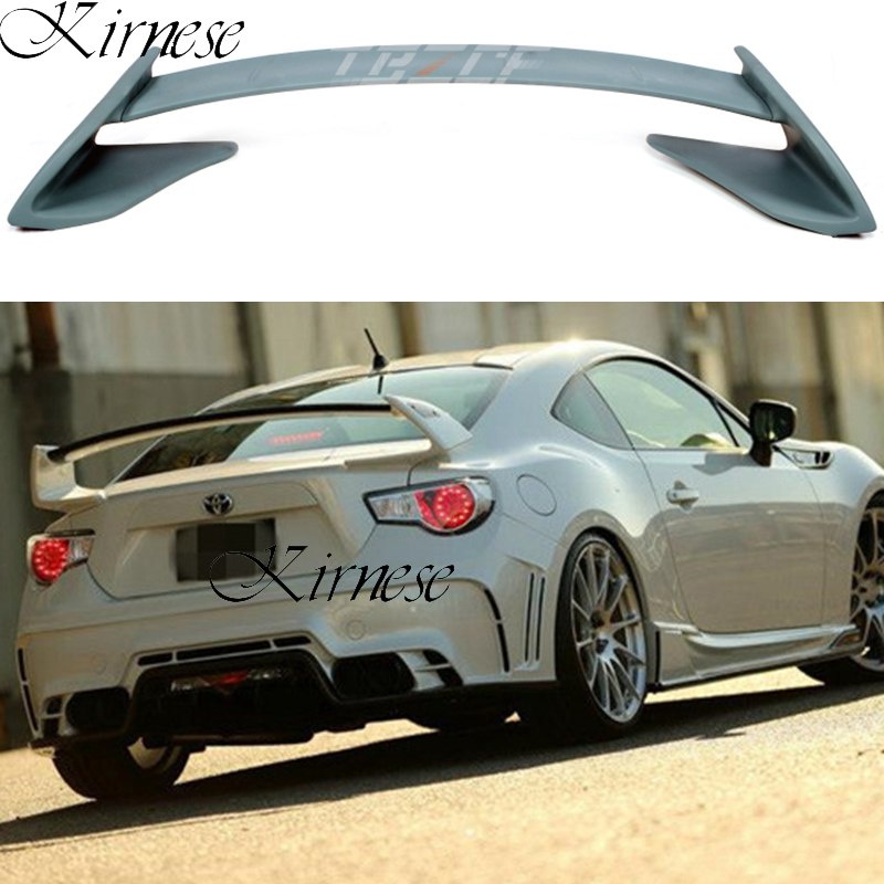 Car-styling Unpainted black FRP Style GT 86 BRZ Rear Trunk wing spoiler ...