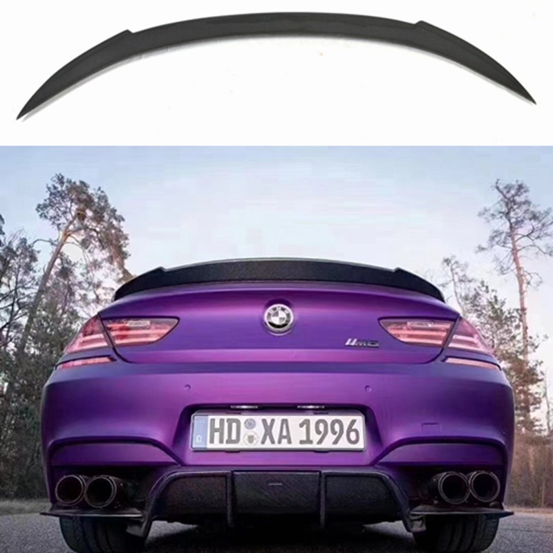 V Style Rear Trunk Spoiler Carbon Fiber For BMW 6 Series & M Series 2 ...