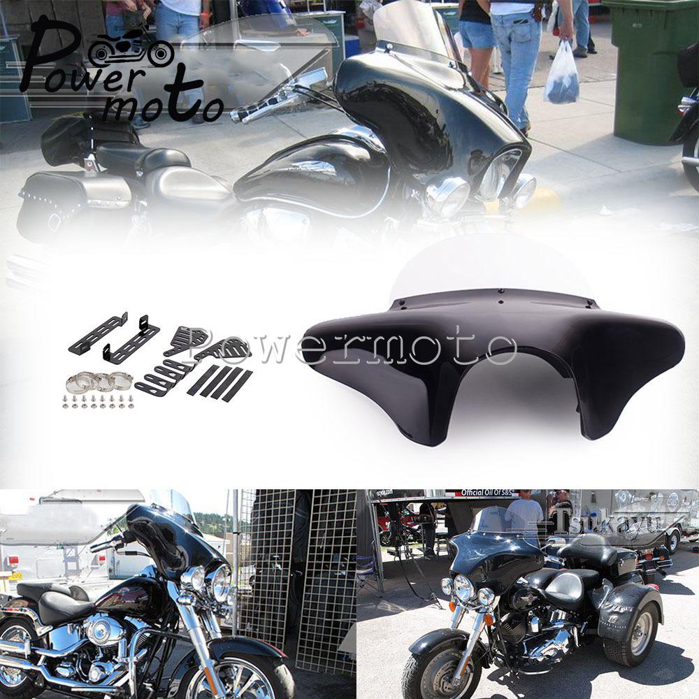 Motorcycle Batwing Fairing Windshield Wind Deflector Screen Universal ...