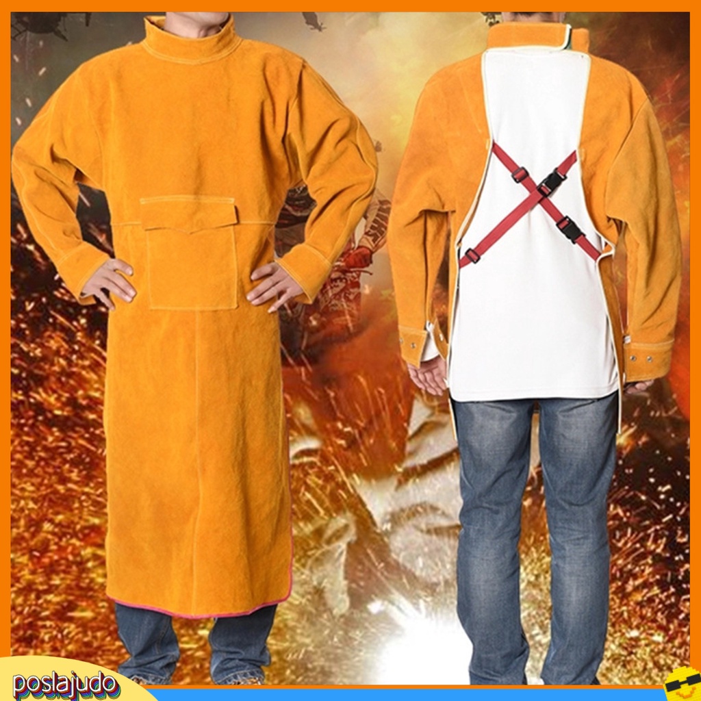 (Poslajudo) Designer Welders Blacksmith Cowhide Welding Protective ...