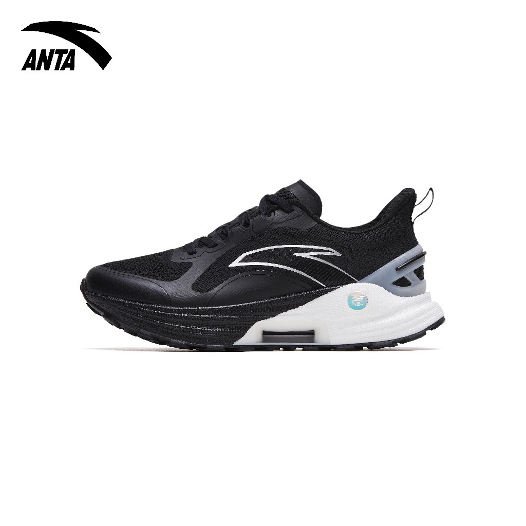 ANTA Women NITROEDGE A-TRON 3.0 Running Shoes-Black/Ivory White/Silver ...