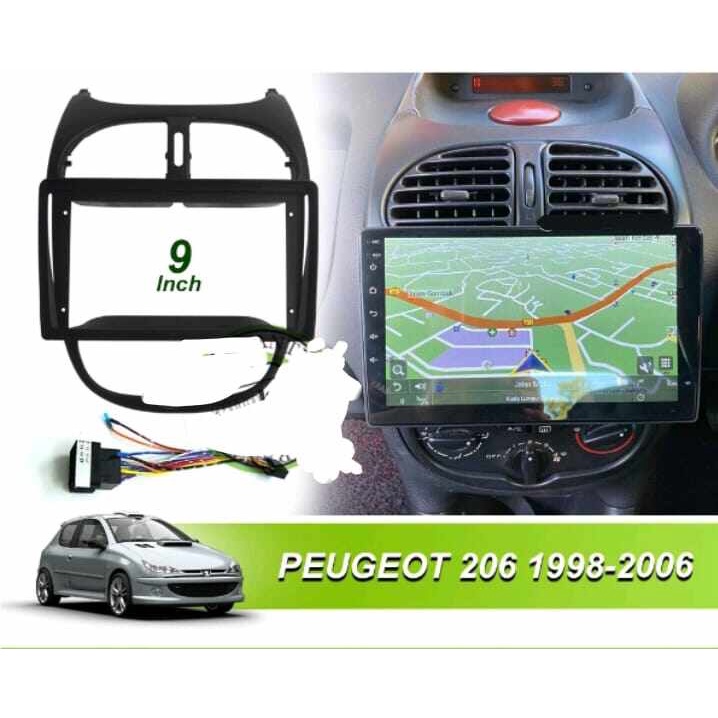 Peugeot 206 207 307 Android Player + Casing + Reverse Camera 360 3D Ahd ...