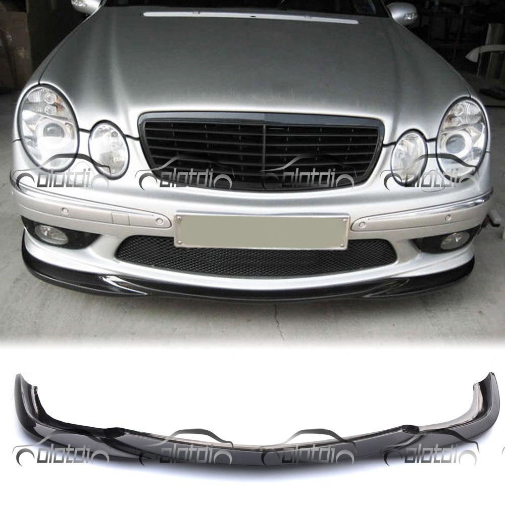 Carbon Fiber Front Bumper Lip Spoiler Body Kit For Mercedes Benz W211 ...