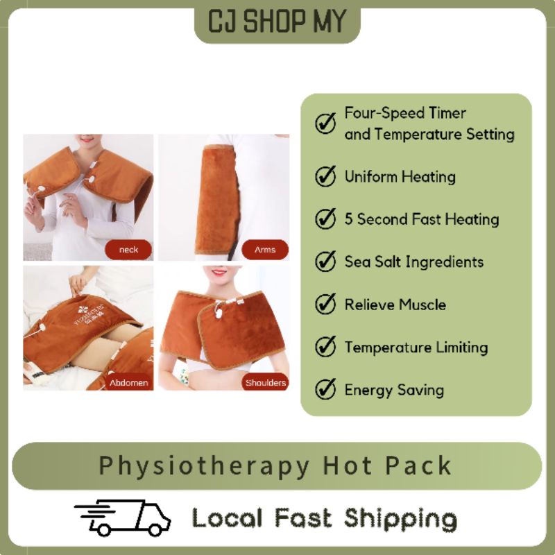 Physiotherapy Sea Salt Hot Pack with 2 Pack, Electric Heating Pad Back ...