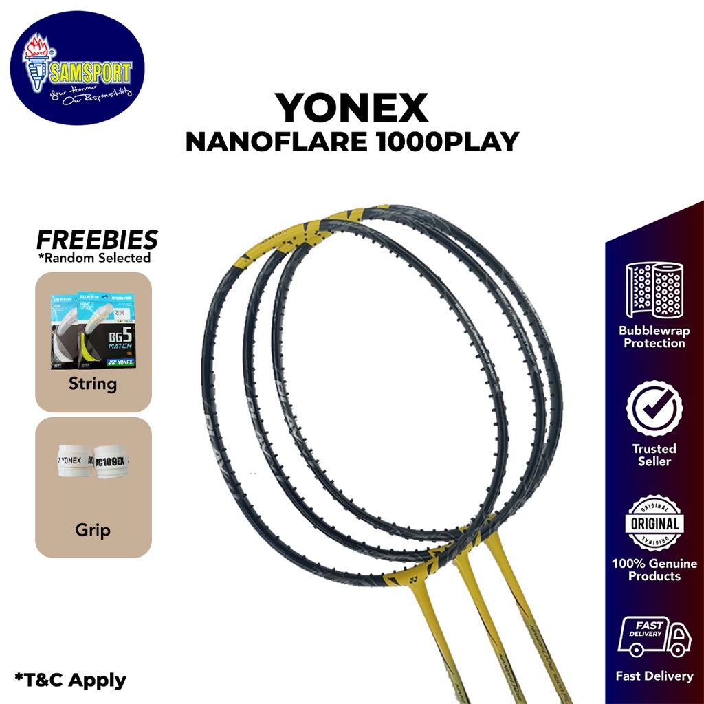 NANOFLARE 1000 PLAY (YONEX)[UNSTRUNG][FREE STRING&GRIP] | Shopee Malaysia
