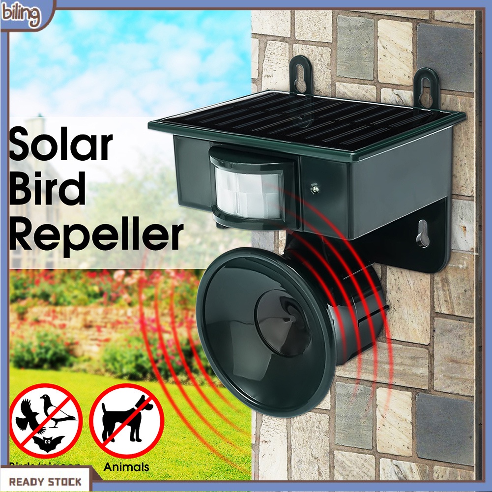 [biling] Ultrasonic Outdoor Solar Power Animal Bird Pigeon Cat Dog Fox ...
