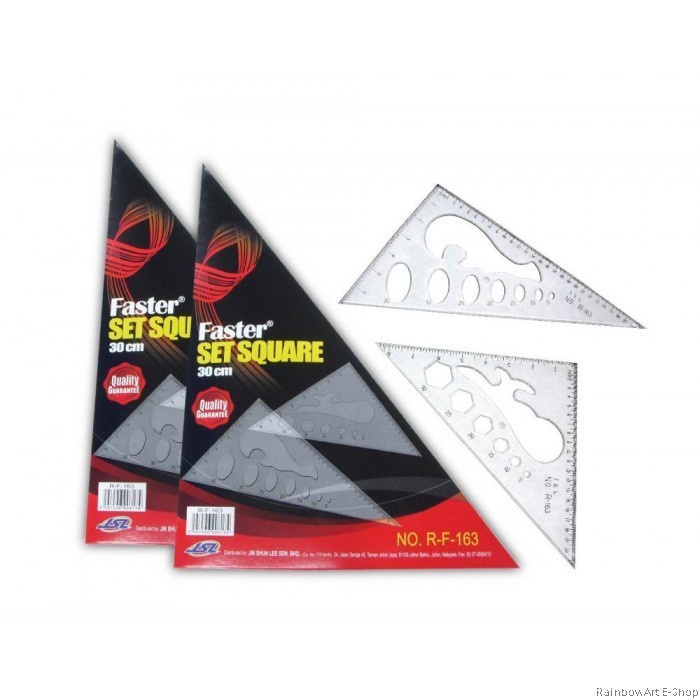 Triangle Set Square 30cm (30/60 and 45/90 Degrees) | Shopee Malaysia