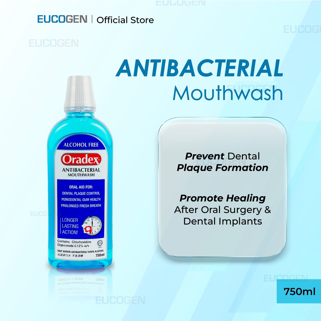 [EXP 1/26] Oradex Antibacterial Multifunctional Mouthwash Mint (750ml ...