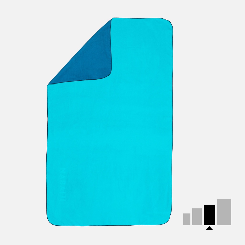Decathlon L 80 x 130 cm Bicolor Microfiber Swimming Towel (Compact ...