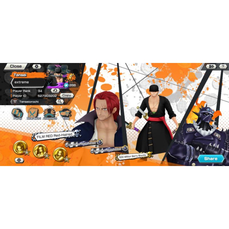 One Piece Bounty Rush 2 EXTREME Figure Shanks Red MAX Zoro MAX KID MAX ...