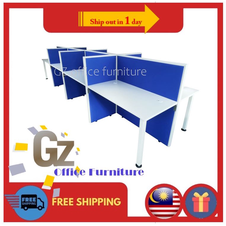 Office Workstations | Office Partitions with table | office open Plan ...