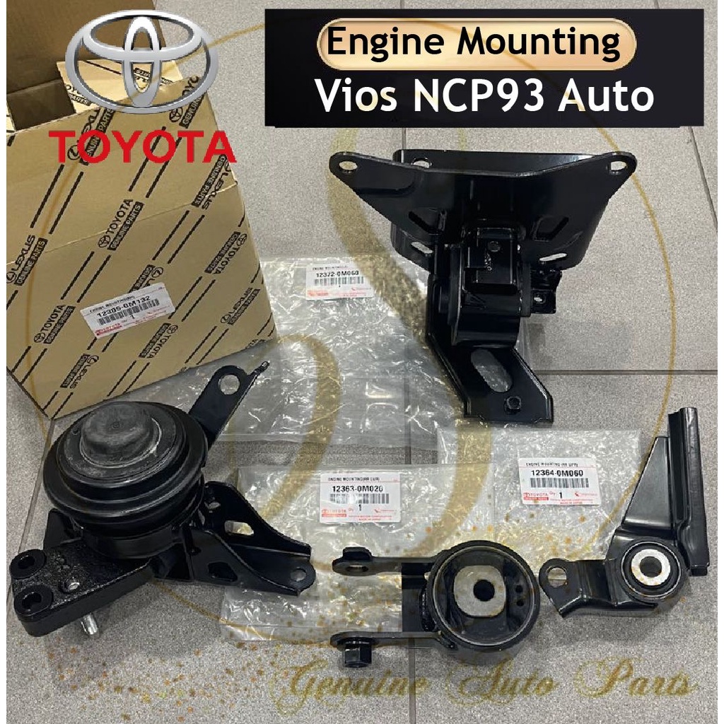 ( 100% ORIGINAL JAPAN ) TOYOTA VIOS NCP93 AUTO ENGINE MOUNTING 12305 ...