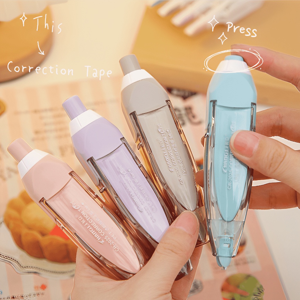 Cute Cartoon Correction Tape 5mm*6m Rectractable Click Correction Tape ...