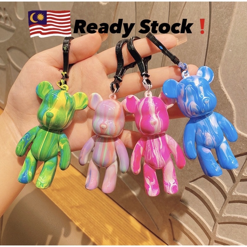 🇲🇾 𝐑𝐞𝐚𝐝𝐲 𝐒𝐭𝐨𝐜𝐤 DIY Bearbrick/Colour Liquid Fluid/ Keychain Handmade ...