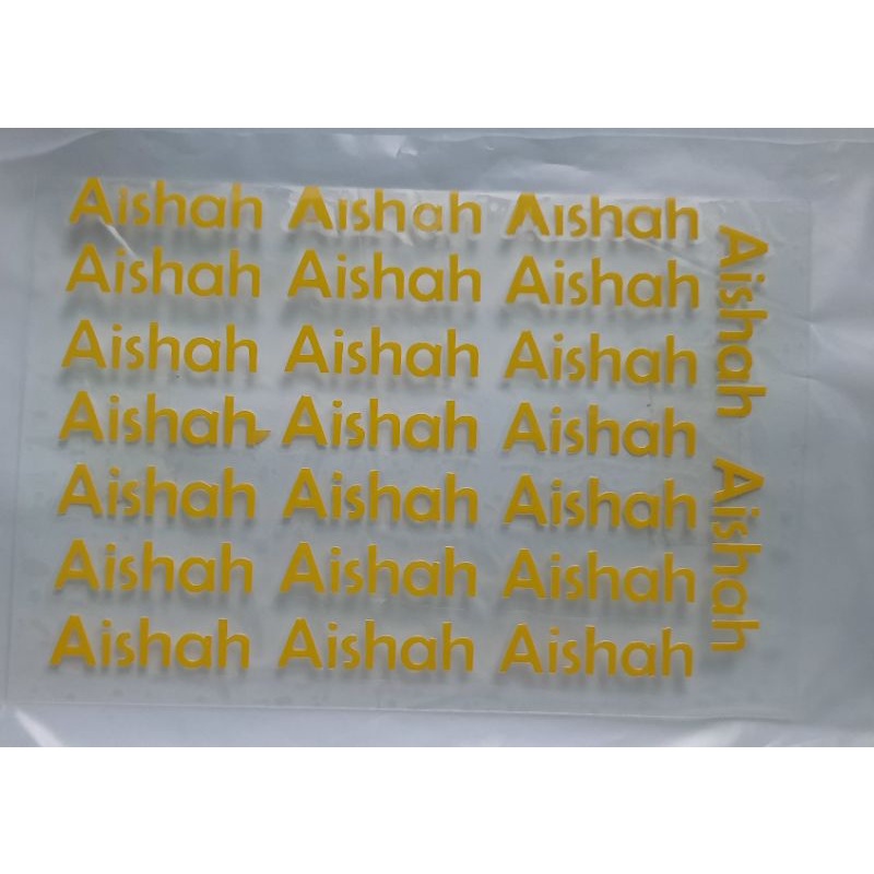 Iron on sticker / name sticker /logo sticker | Shopee Malaysia