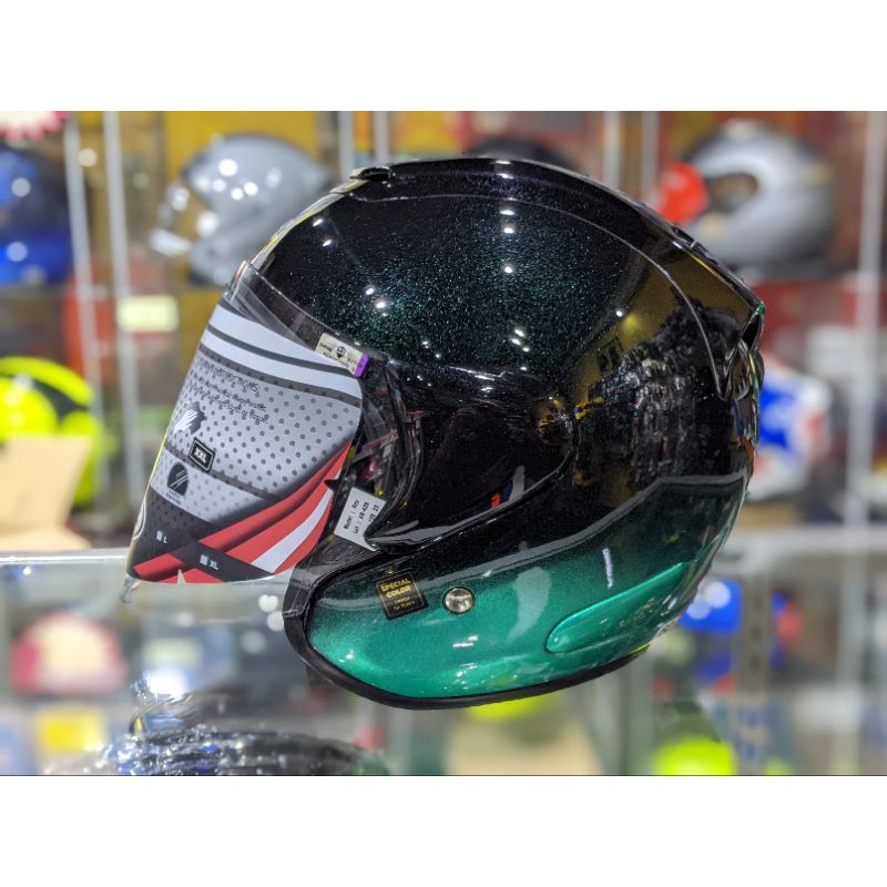 Original helmet ARC Two Tone Green Emerald 2 tone Raya Special Edition ...