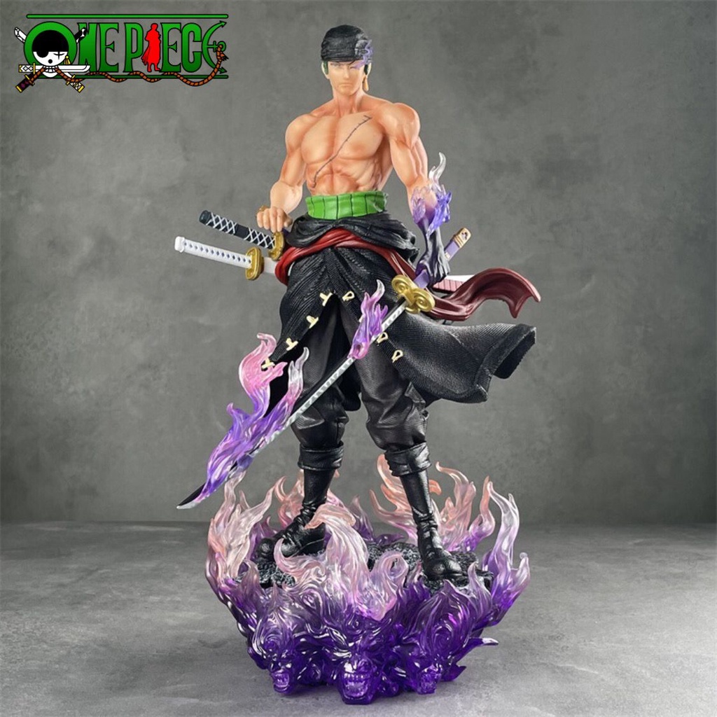 One Piece Roronoa Zoro Flame Enma 33cm Action Figure Decoration ...