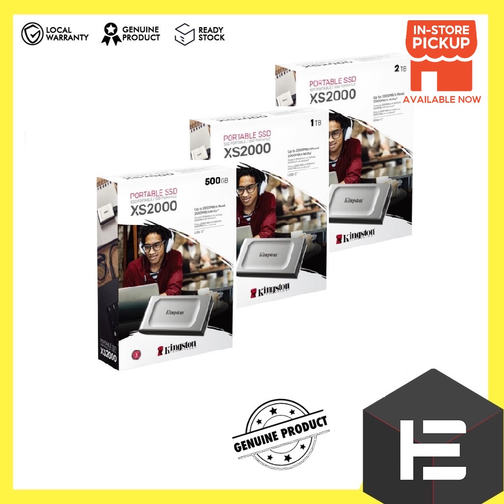 Kingston Xs2000 External Solid State Drive ( 500GB / 1TB / 2TB ...