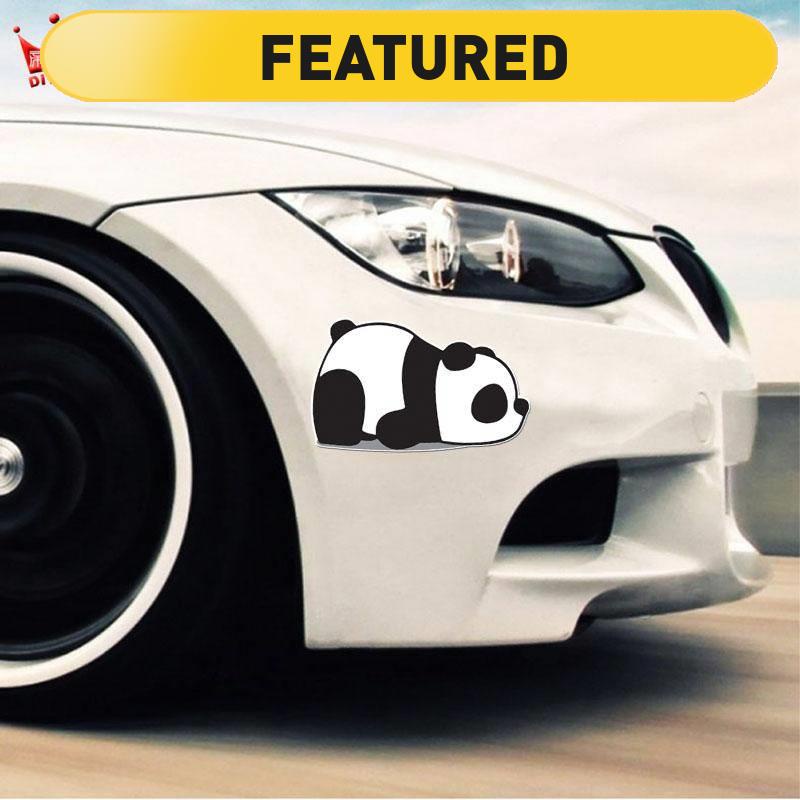 car sticker stiker cermin kereta Panda Pelekat Kereta Kartun Comel ...