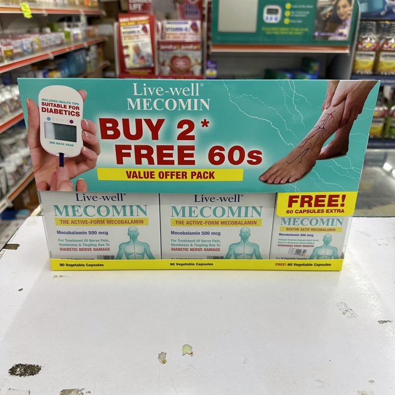 (GOODLIFE) - LIVE-WELL MECOMIN (MECOBALAMIN 500MCG) - 2x90S + 60S ...