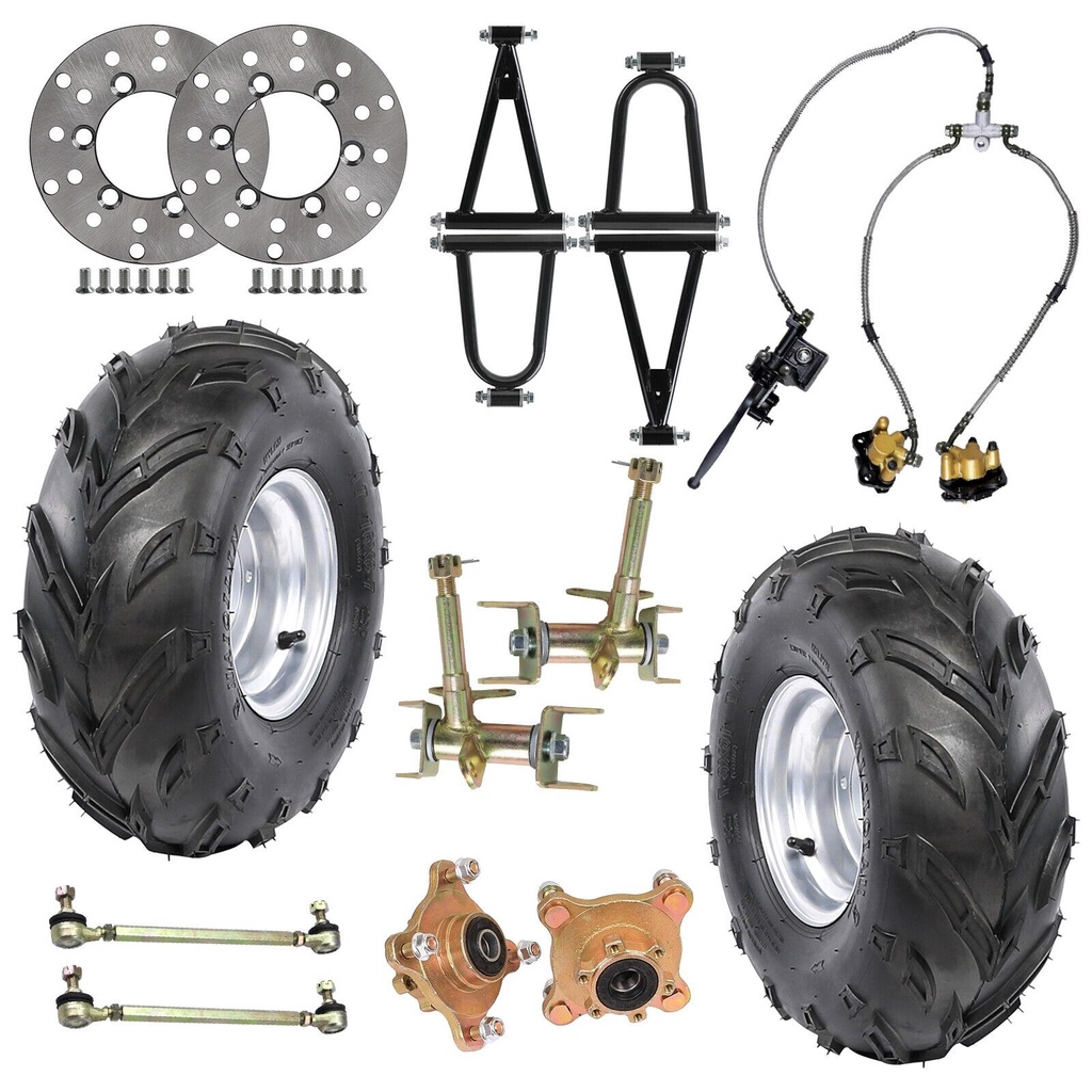 Front Shock Suspension Swingarm Steering Spindle 16x8-7 7"; Wheel Hub ...