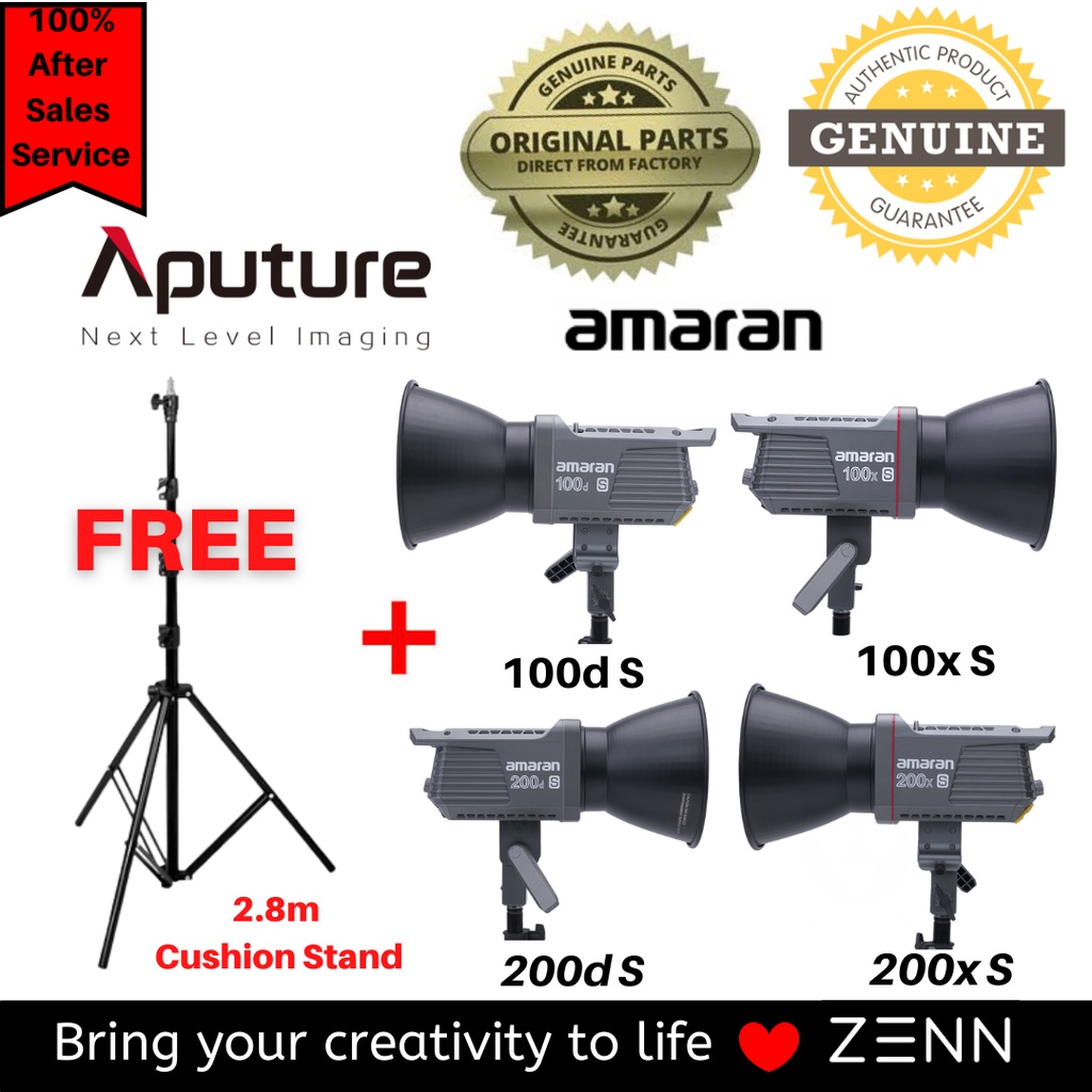 Aputure Amaran 100D S / 100X S / 200D S / 200X S with Light Dome SE ...