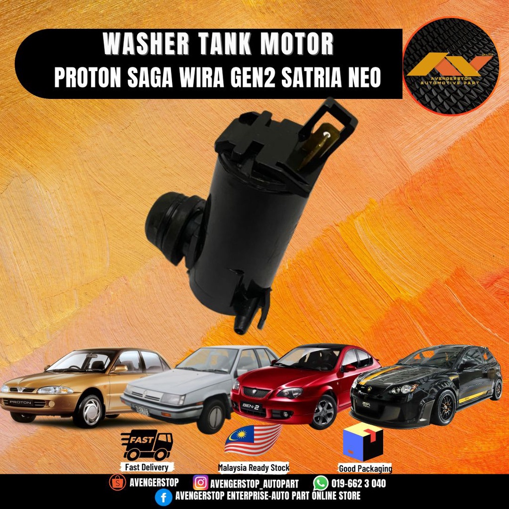 PROTON WIRA SAGA 12V GEN2 SATRIA NEO WASHER TANK MOTOR TANGKI AIR 100% ...