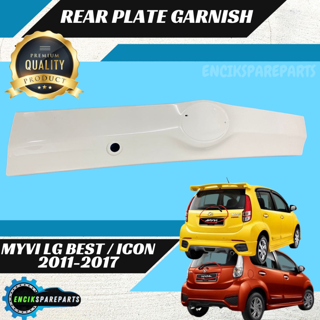 Original Perodua Myvi Lagi Best/Icon/Extreme Rear Tailgate/License ...