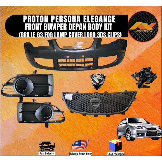 Bodykit Proton Persona Elegance Front Bumper Depan Full Set Pp Material ...