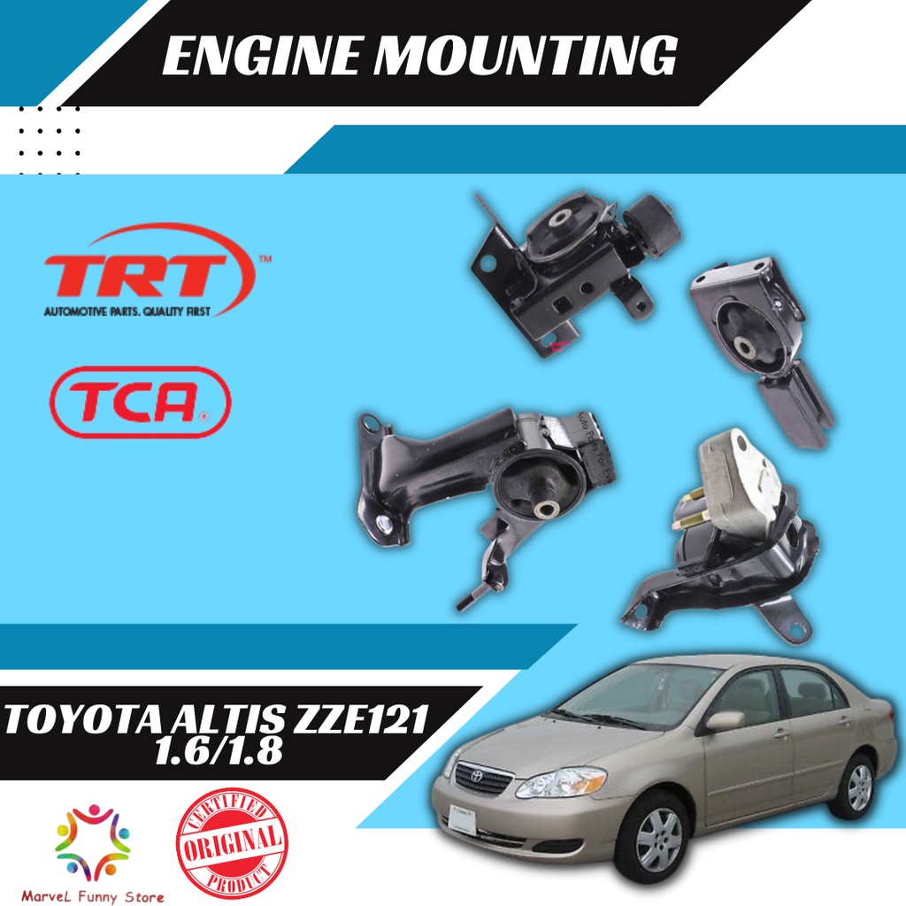 Toyota Altis 2001 1.6L 1.8L Old Zze121 Tca Trt Engine Mounting Kit ...