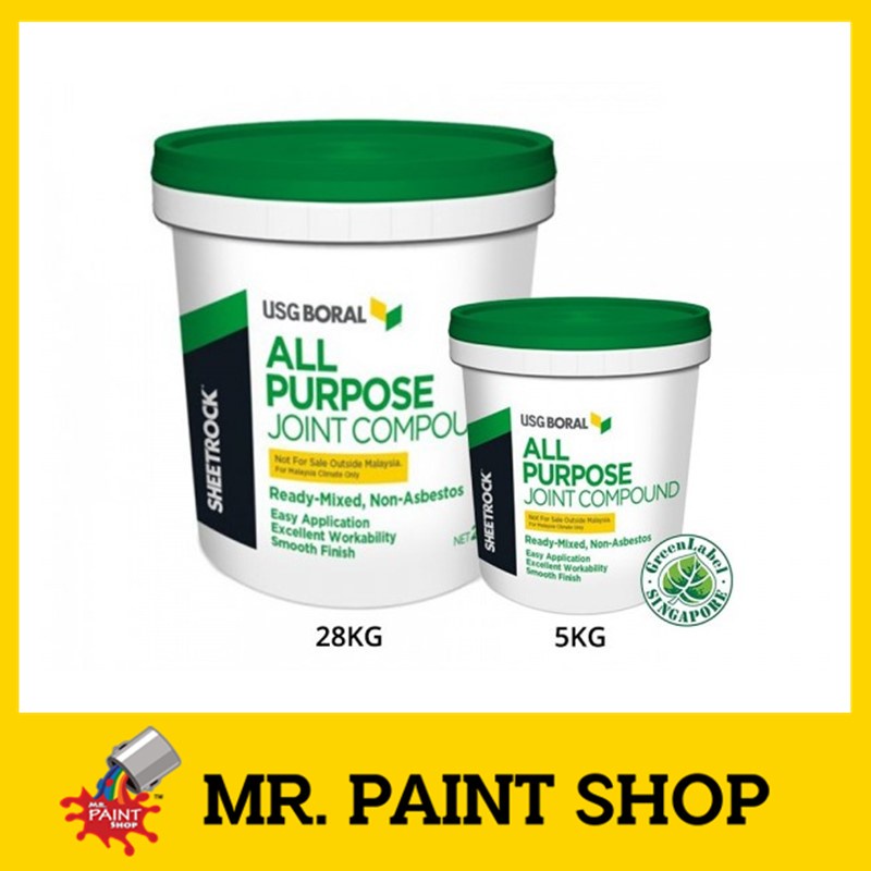 28KG USG BORAL / KNAUF SHEETROCK® ALL PURPOSE JOINT COMPOUND | Shopee ...