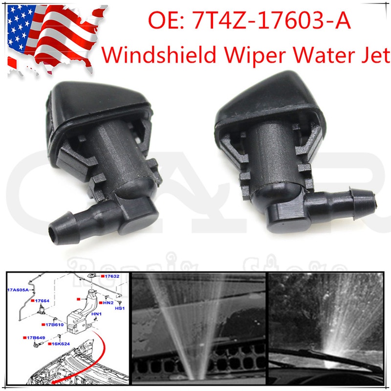 Windshield Wiper Water Jet- Spray Nozzle for Ford Edge Focus for ...