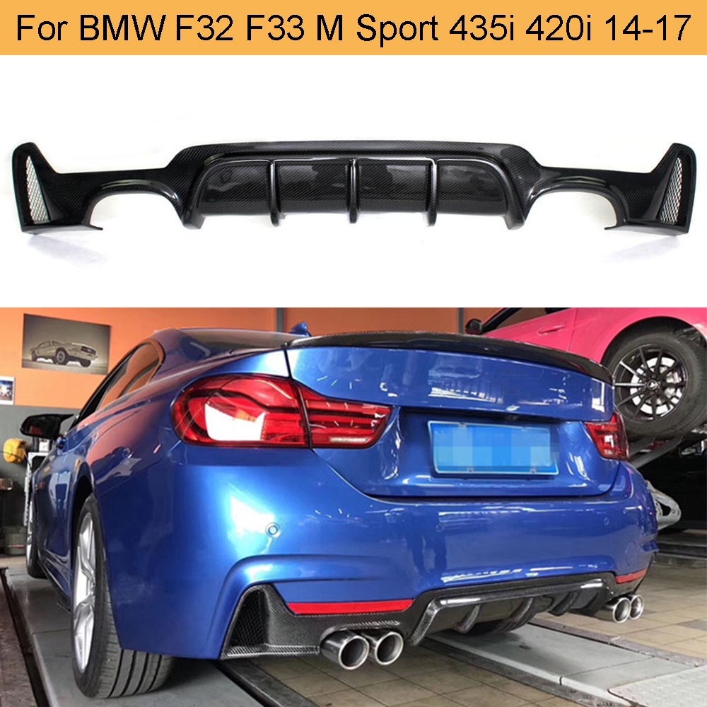 Carbon Fiber Car Rear Bumper Diffuser Lip for BMW F32 F33 M Sport 435i ...