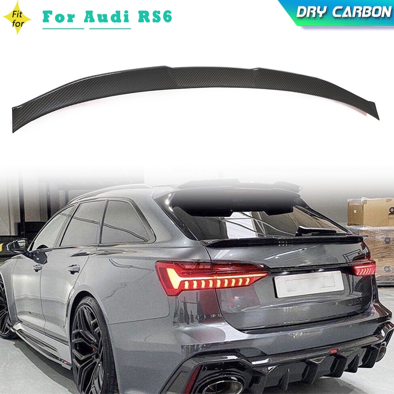 Dry Carbon Fiber Rear Trunk Spoiler Wing For Audi RS6 2019-2021 Car ...