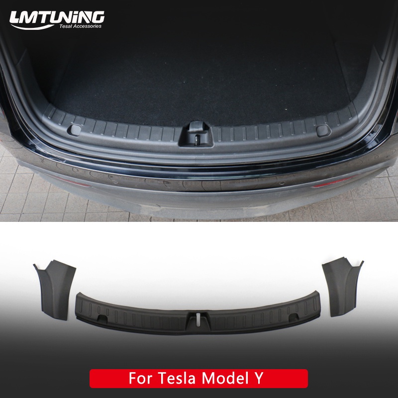 LMTUNING Tesla model y boot loaded with sash protector rubber boot sash ...