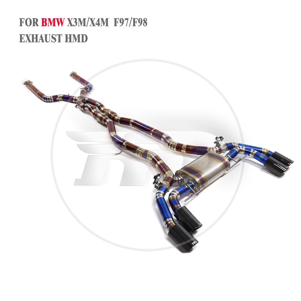 HMD Titanium Exhaust System Performance Catback for BMW X3M X4M Lci F97 F98 3.0T S58 Engine 2019 ...