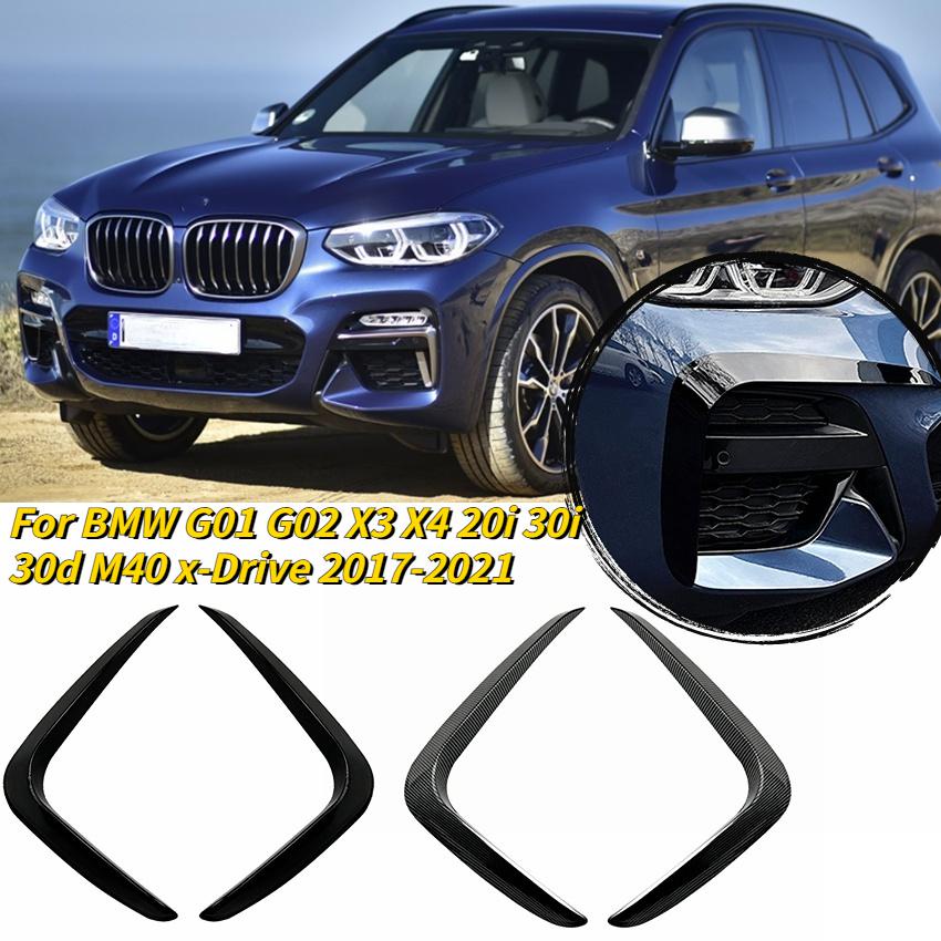 Front Bumper Air Vent Splitter Lip Fog Lamp Grille Trim For BMW G01 G02 ...