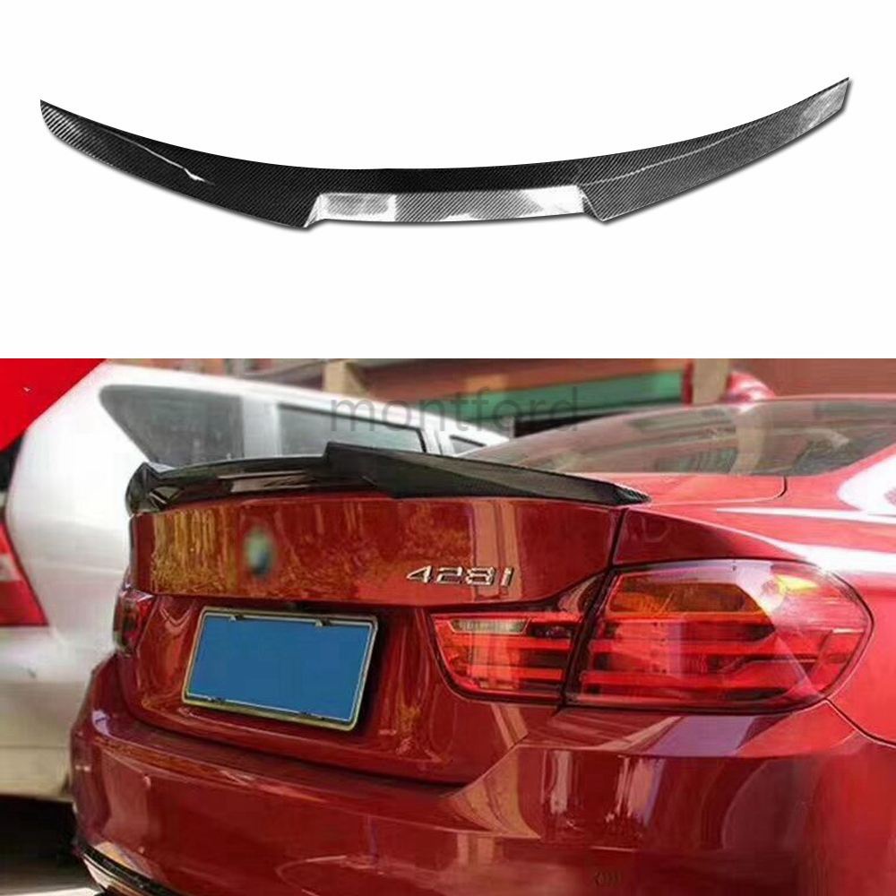 M4 Style Carbon Fiber Rear Roof Spoiler Trunk Lip Wing For BMW F32 4 Series 2 Door Coupe F32 ...