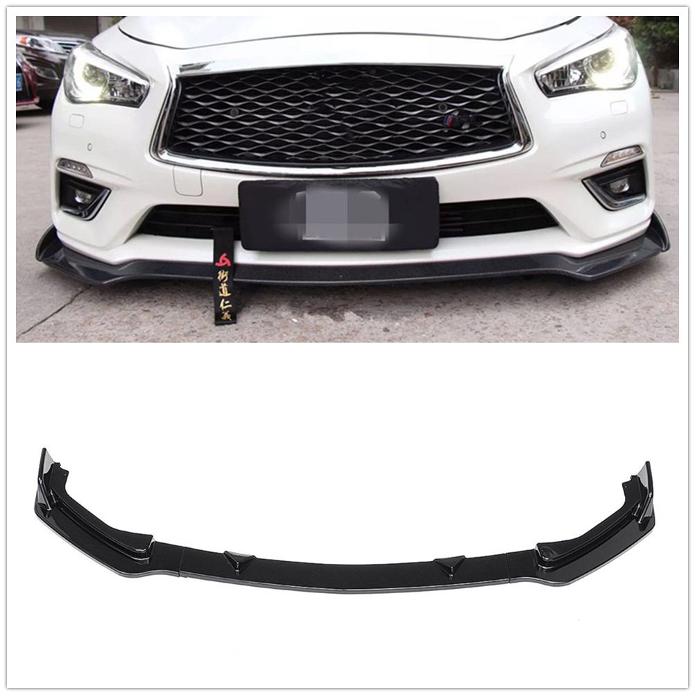 Car Front Bumper Spoiler Lower Splitter Lip Guard Diffuser Plate Blade ...
