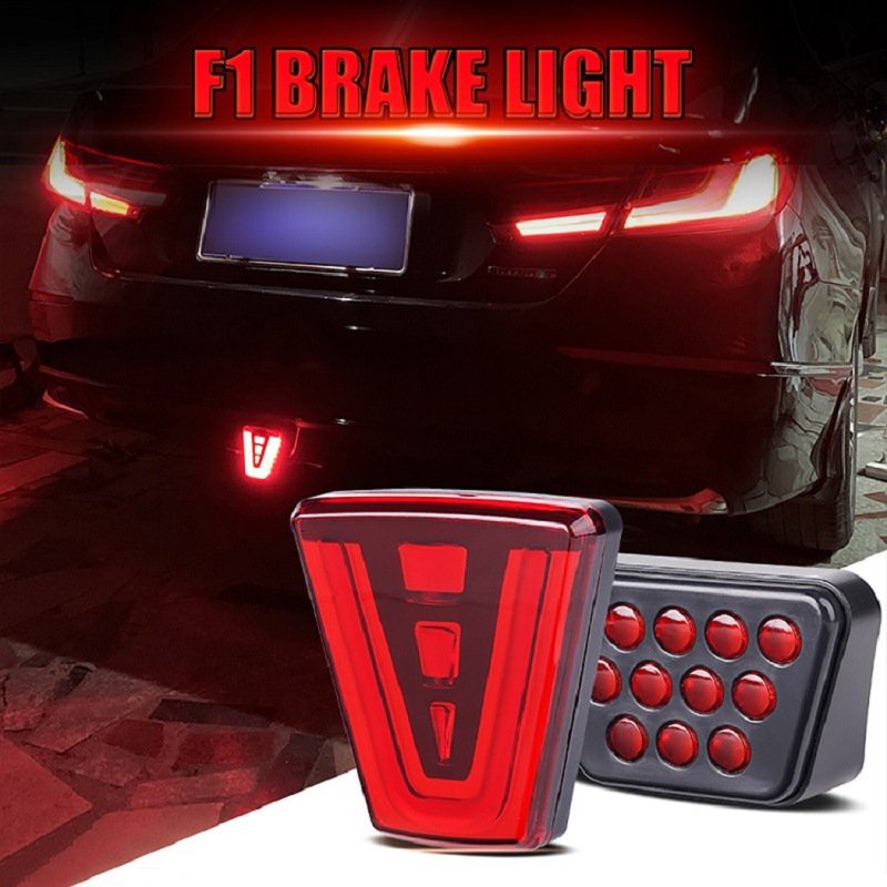 F1 Style Led Brake Lights Pilot Light Rear Tail Light Reverse Warning ...