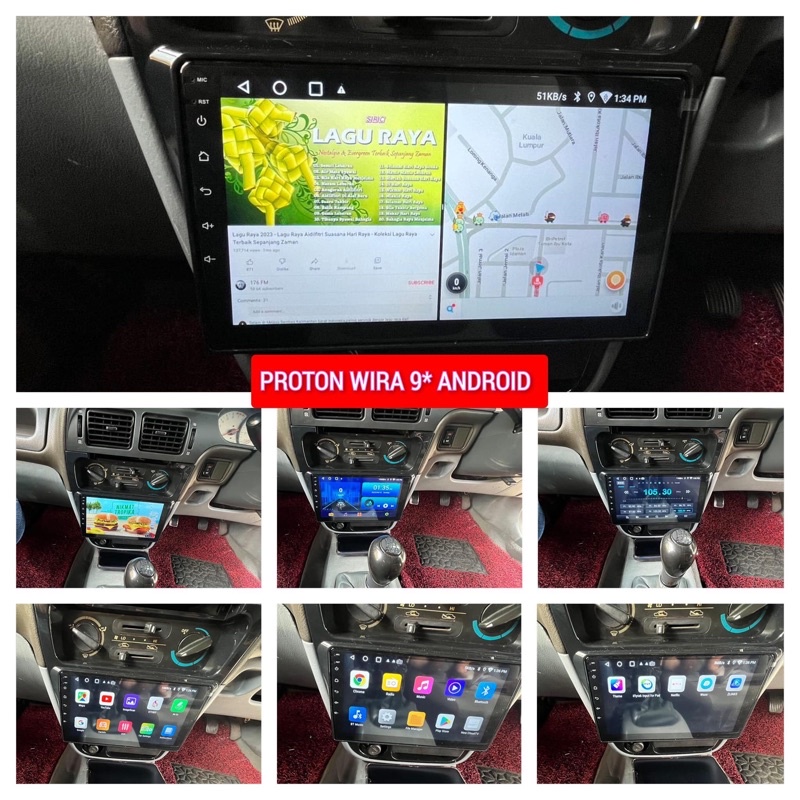 PROTON WIRA SATRIA PUTRA ANDROID CAR PLAYER | Shopee Malaysia