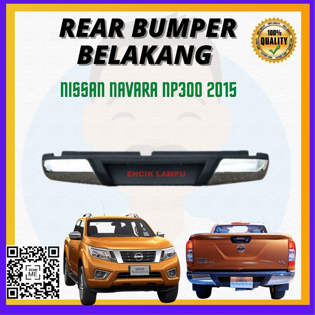 FASTLINK NISSAN NAVARA NP300 2015 REAR BUMPER TUMEX CHROME 100% HIGH ...