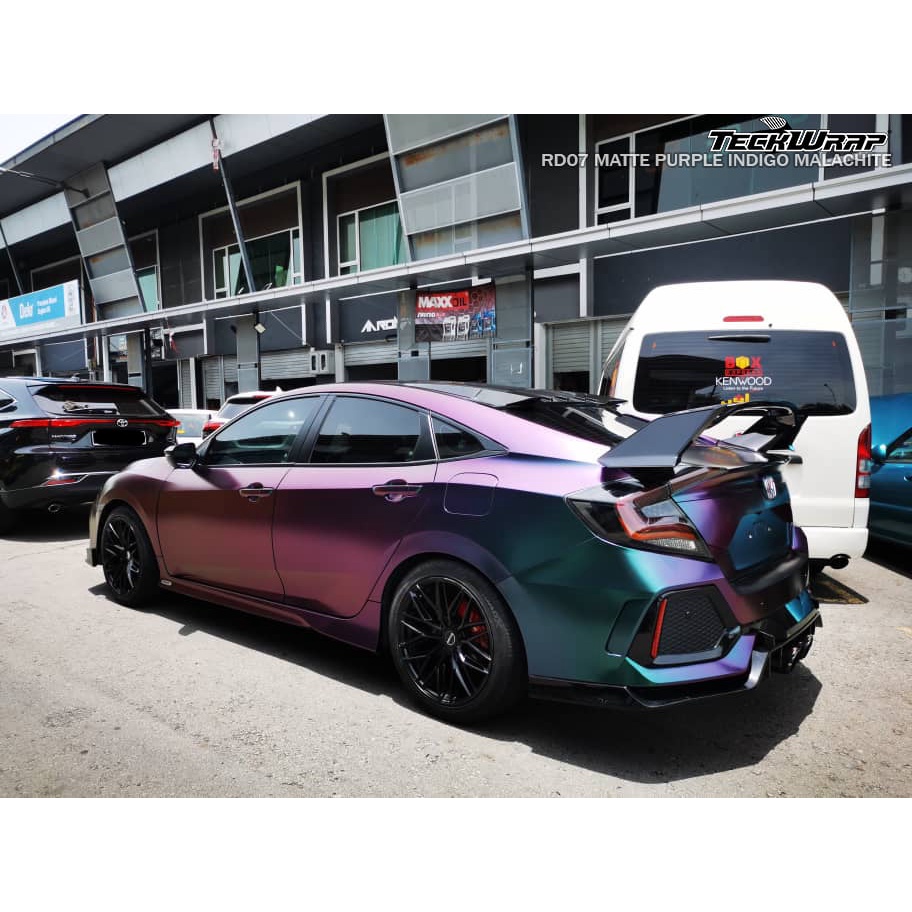 Teckwrap USA Premium MATTE PURPLE INDIGO MALACHITE Car Wrap Film RD07 ...